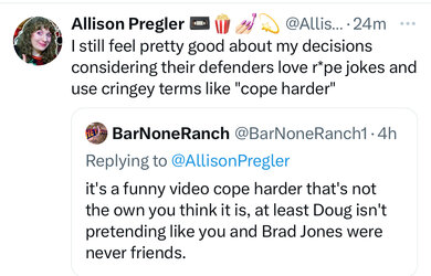 Allison Pregler / Obscurus Lupa / Movie Nights | Page 321 | Kiwi Farms