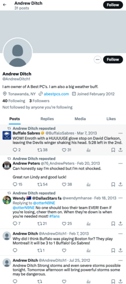 Andrew Ditch / Andy Ditch / The Poopsquatch | Kiwi Farms